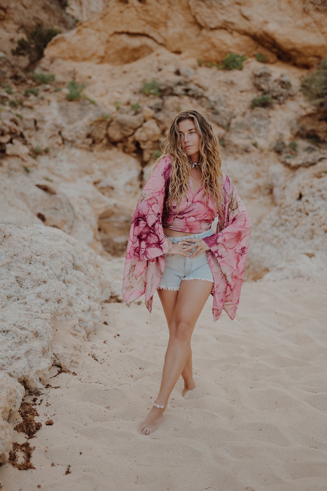 LUXURY BELLA TOP - Xl Bell Sleeve Top - Batwing Kaftan - Japanese ...