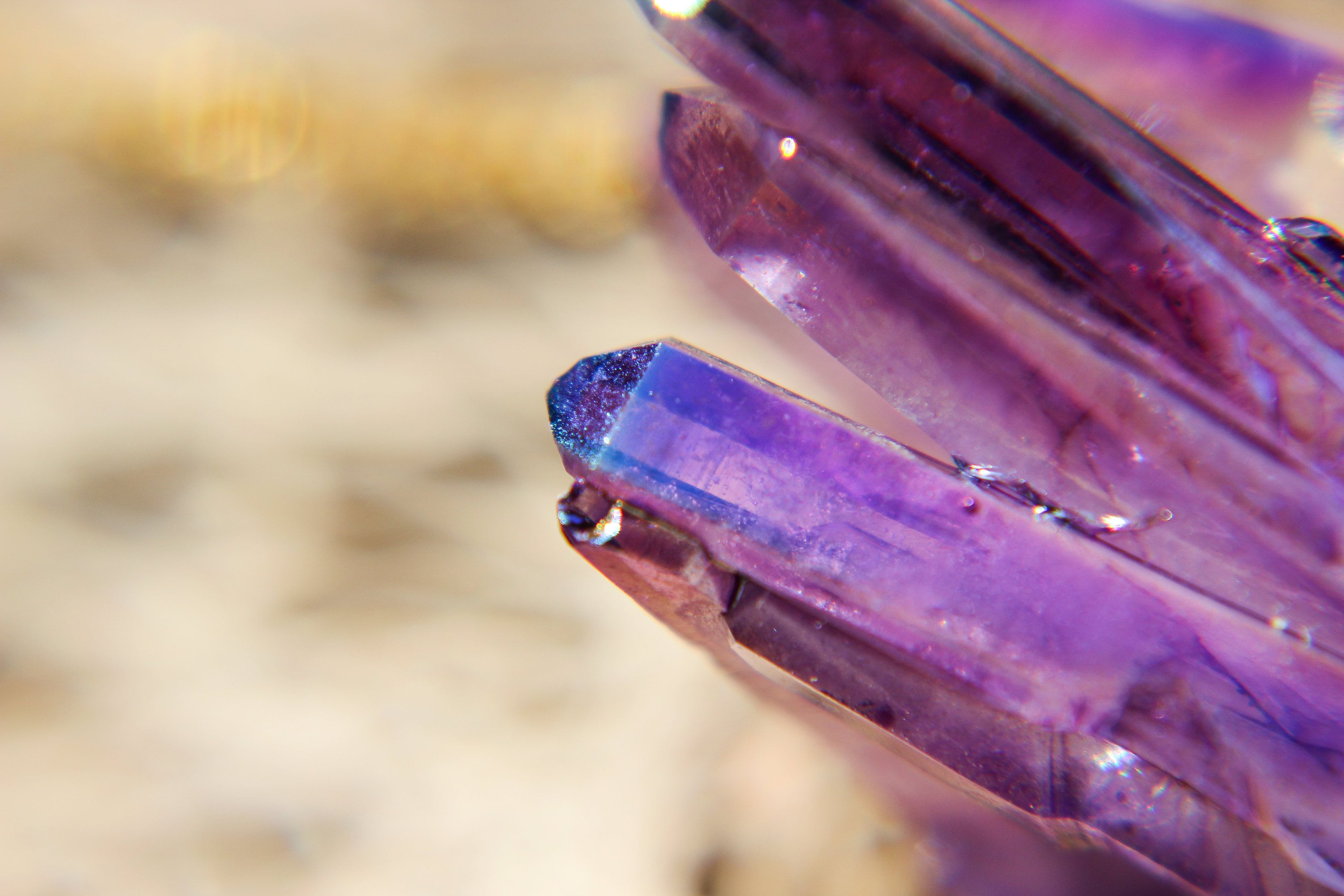 TITANIUM QUARTZ NECKLACE - Purple - Rainbow Quartz - Aura Quartz ...