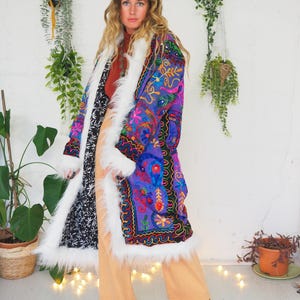 REVERSIBLE EMBROIDERED COAT Afghan Coat Vintage Penny Lane Embroidered ...