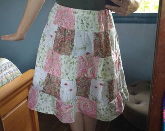 Patchwork Skirt - Etsy