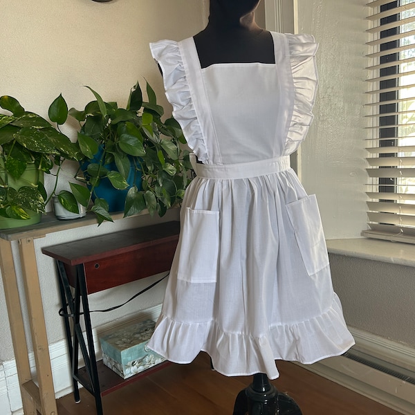 White Apron - Etsy