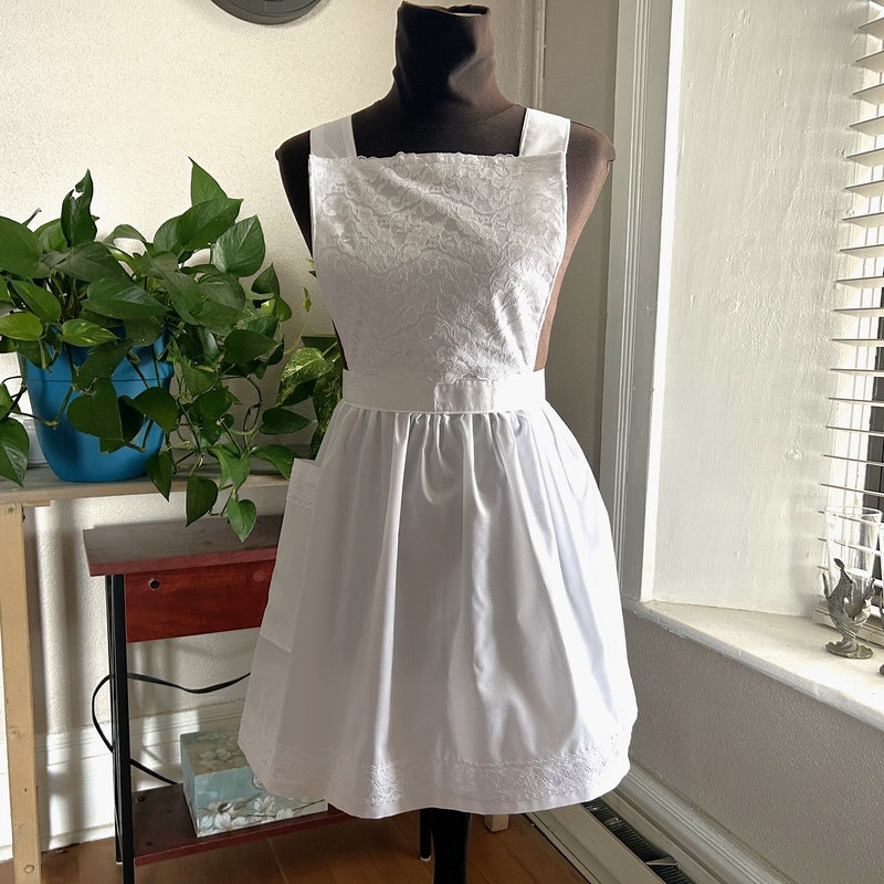 White Apron - Etsy