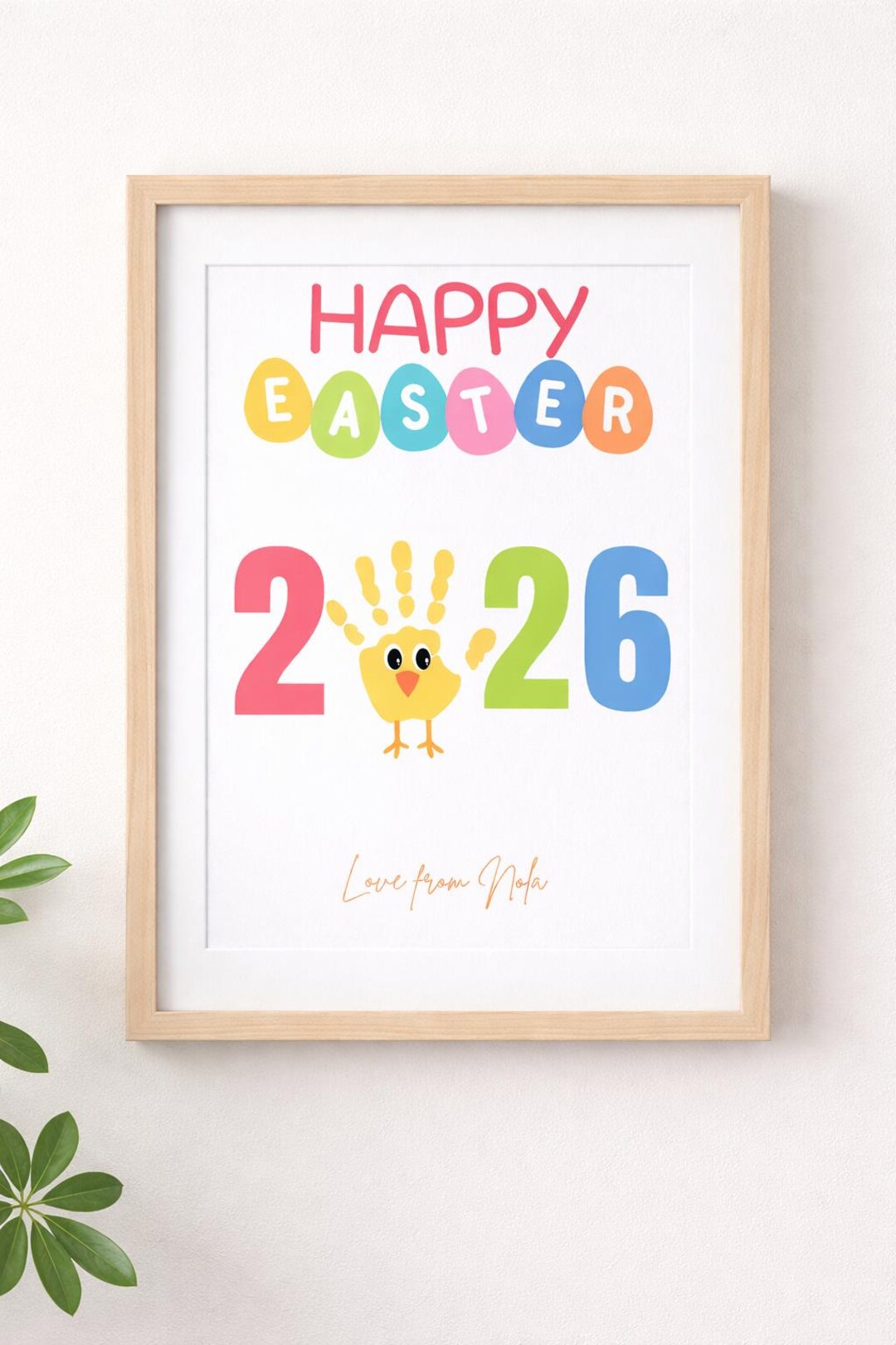 Easter Handprint Craft Printable | Baby Keepsake Art for Kids, Toddler ...