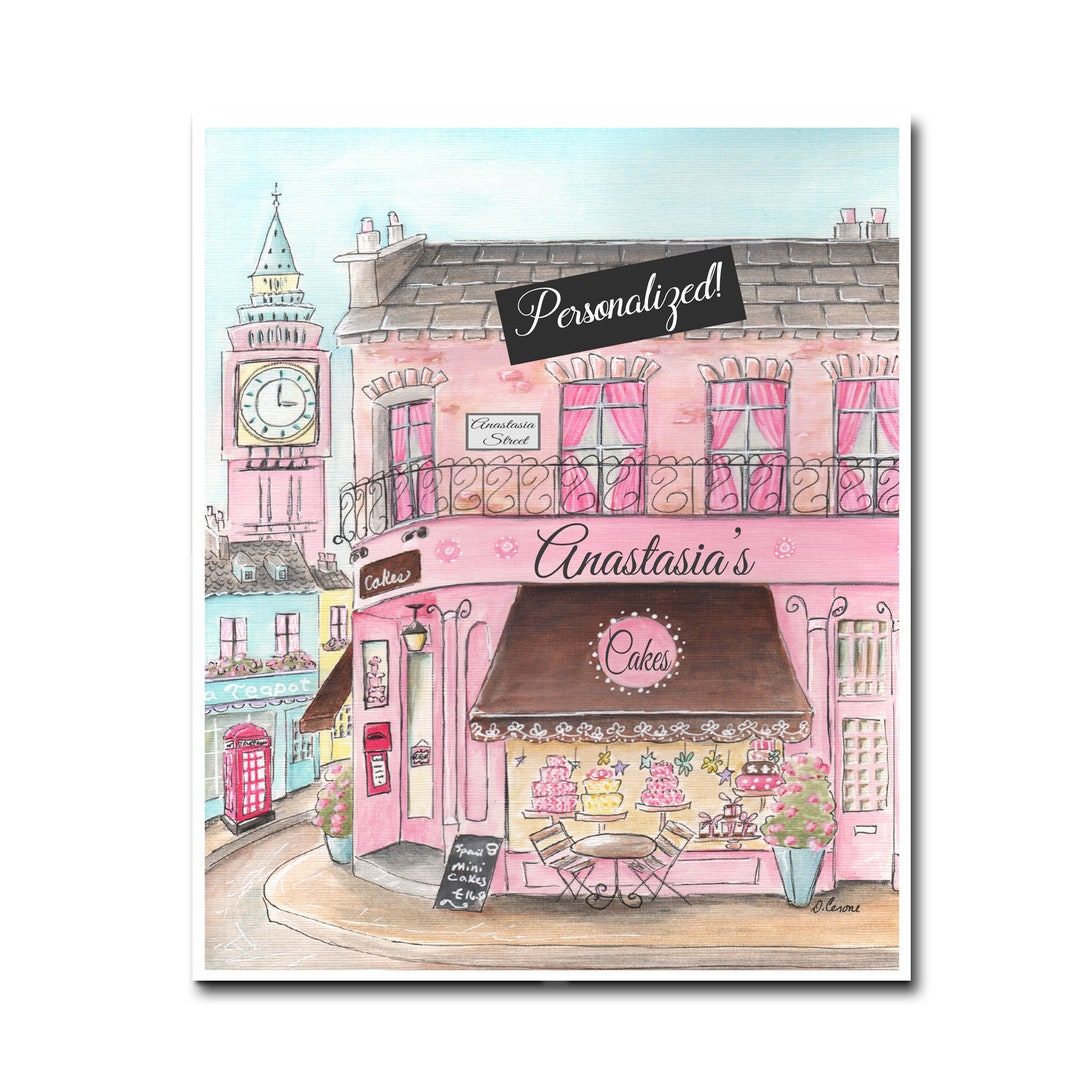 Pink Bakery Shop Front