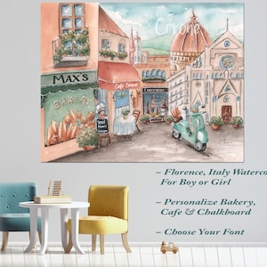 Kids Travel Art, Italy Travel Posters, Set of 2, Italian Nursery Art ...