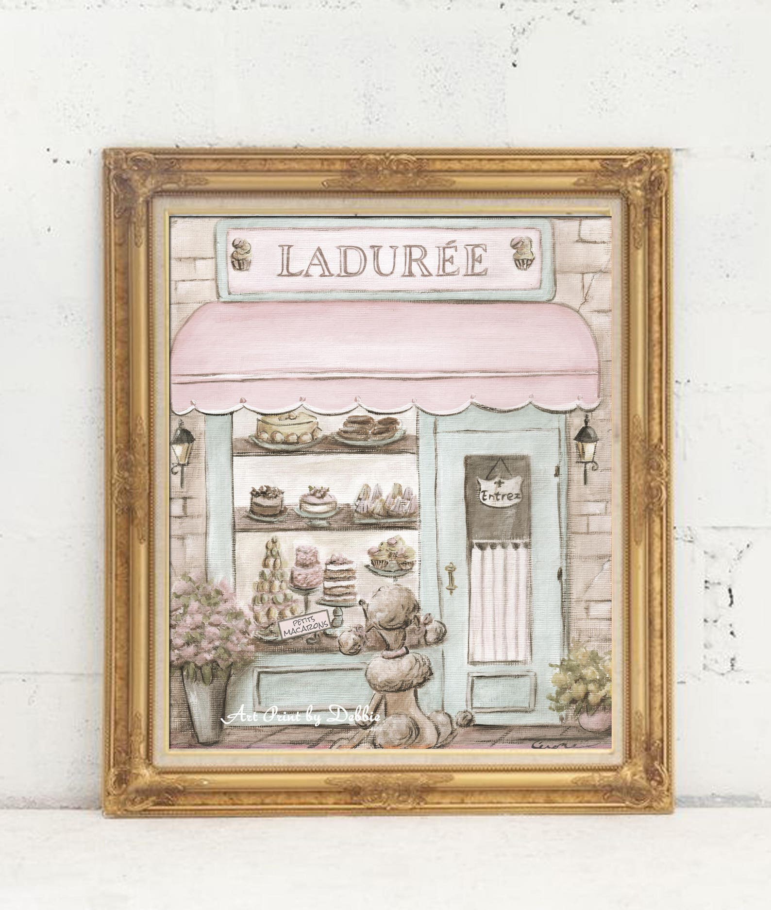 Personalized Cute Paris Patisserie Print or Canvas of Laduree | Etsy