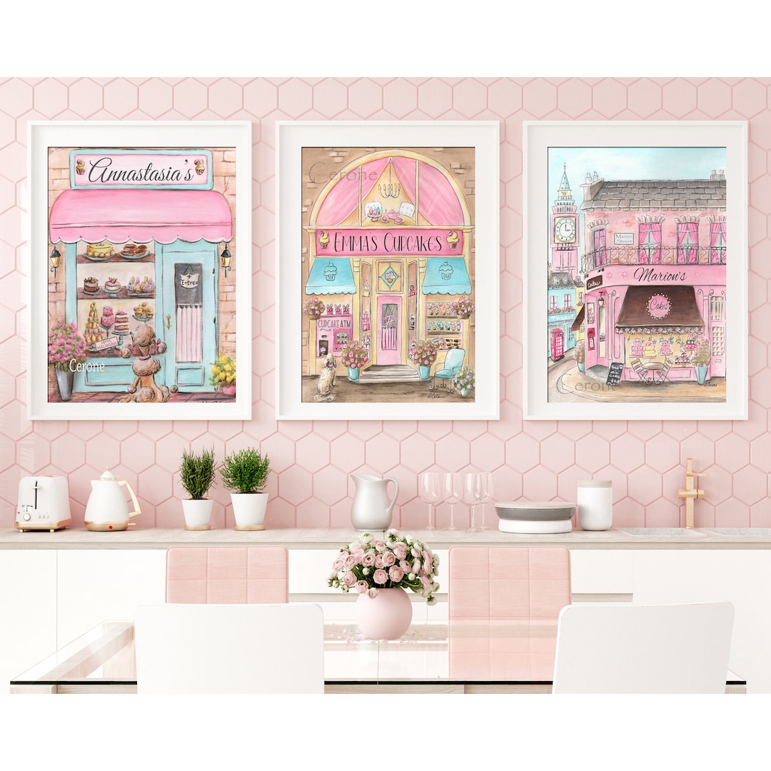 Arte de panadería, decoración personalizada para habitación de niña ...