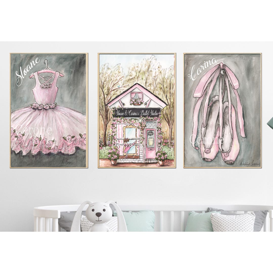 Ballerina Decor, Personalized Prints, Ballet Wall Art, Dance Studio ...