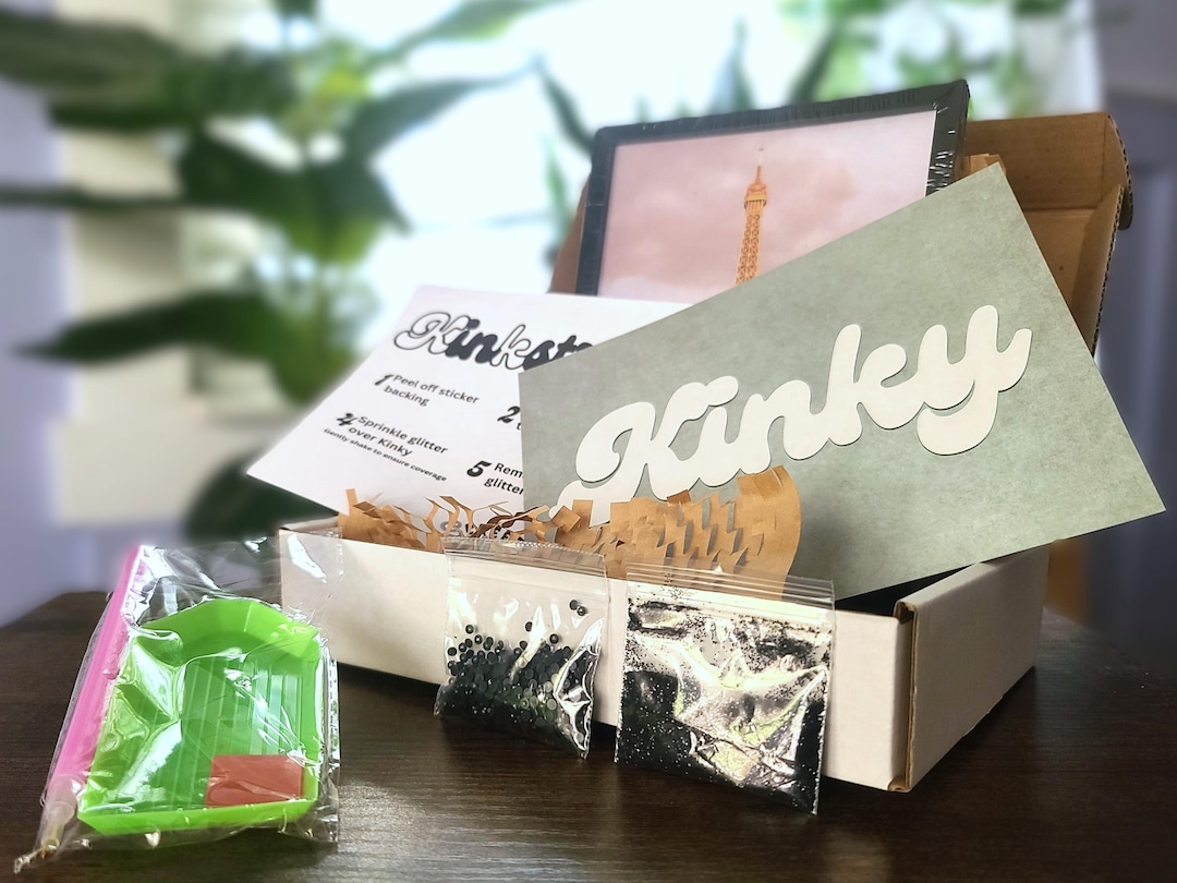 Kinky Diamond Craft Kit - Gem & Glitter Art - Vintage Jewel Tones - Etsy