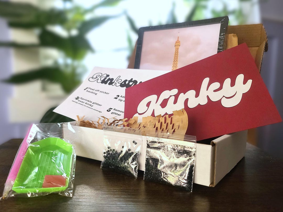 Kinky Diamond Craft Kit - Gem & Glitter Art - Vivid Jewel Tones - Etsy