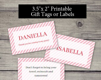 Goody bag tags | Etsy