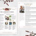 Fall Winter Newsletter Template Two Pages With Photos / Editable Office ...