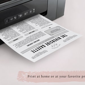 Editable Newsletter Template With Two Pages, Organization Newspaper ...
