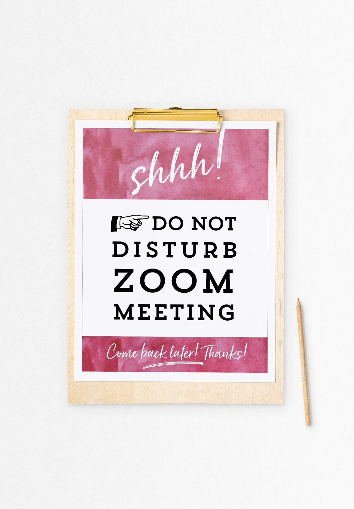 Do Not Disturb Door Sign Printable / Digital Download Work At | Etsy