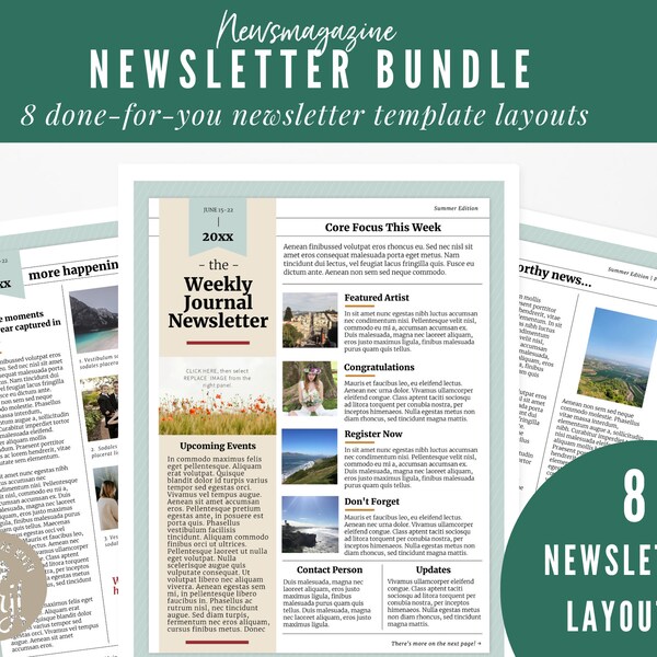 Family Reunion Newsletter Template - Etsy