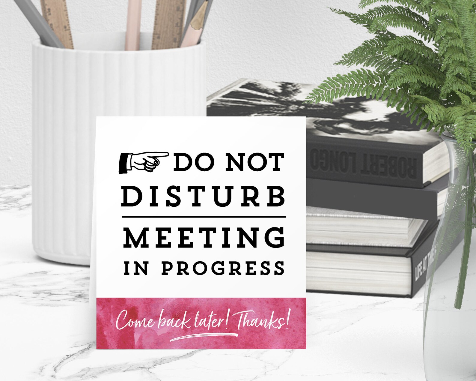 Set of 7 Do Not Disturb Table Tents / Printable Work Desk Signs for ...