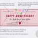Happy Anniversary Gift Certificate Template / (Download Now) - Etsy