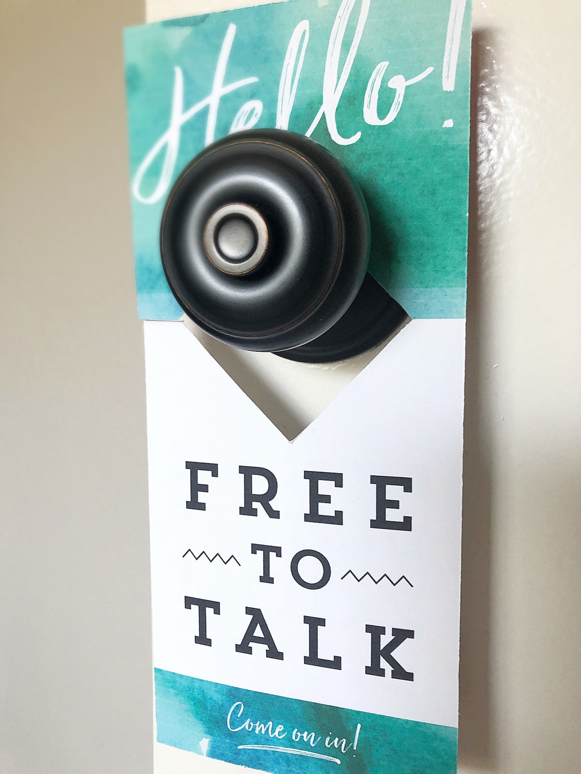 Printable Productivity Door Hangers / Set of 6 / Work at Home | Etsy