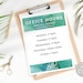Office Hours Door Sign Printable Template - Editable Schedue or Hours ...