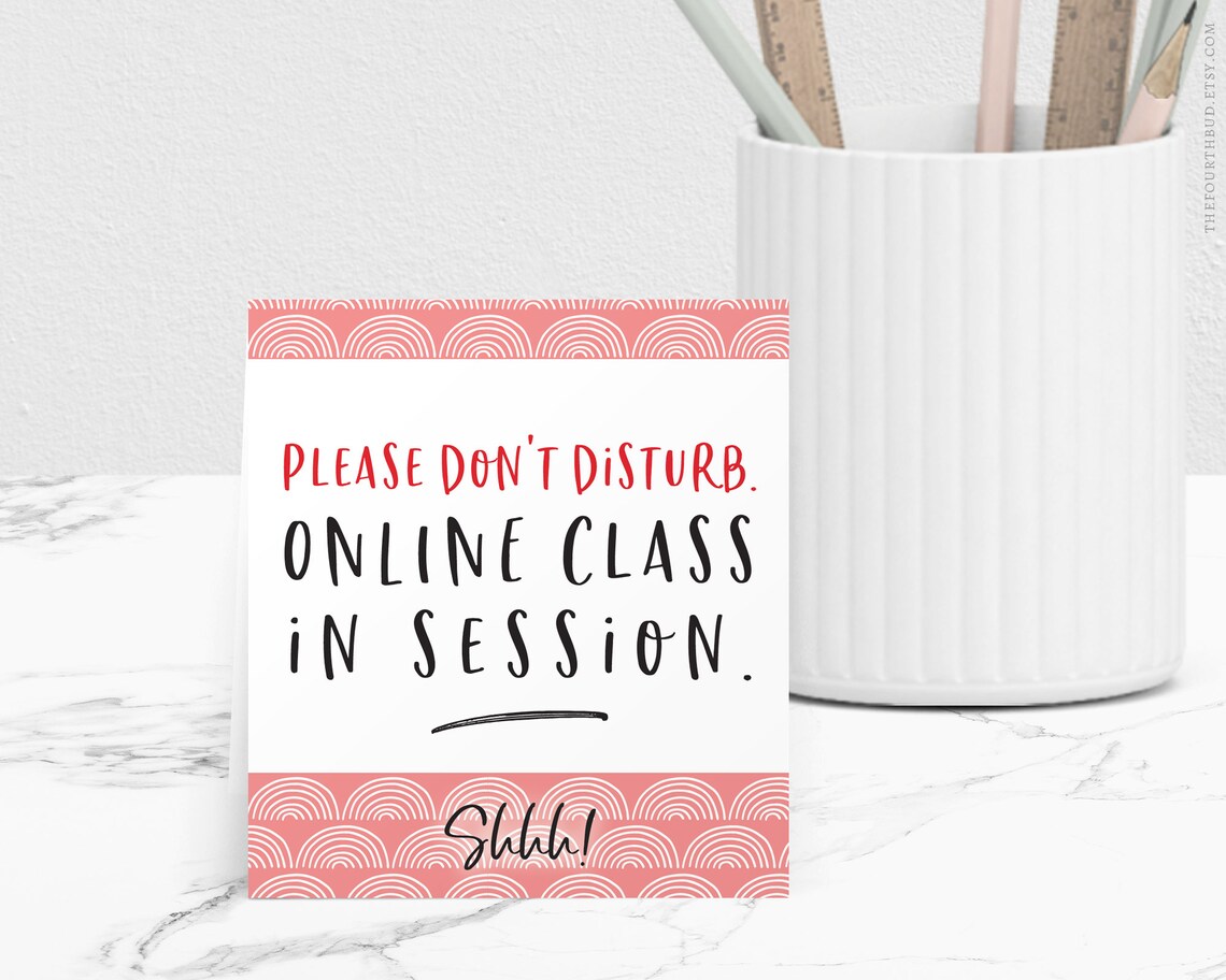 Do Not Disturb Desk Sign for Students / Printable Table Tents - Etsy