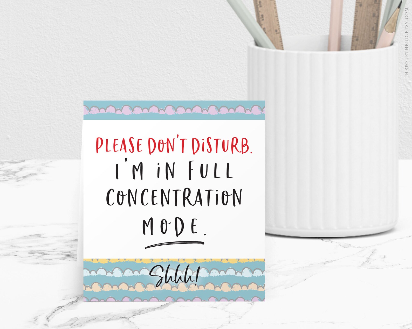 Do Not Disturb Desk Sign for Students / Printable Table Tents / Set of ...