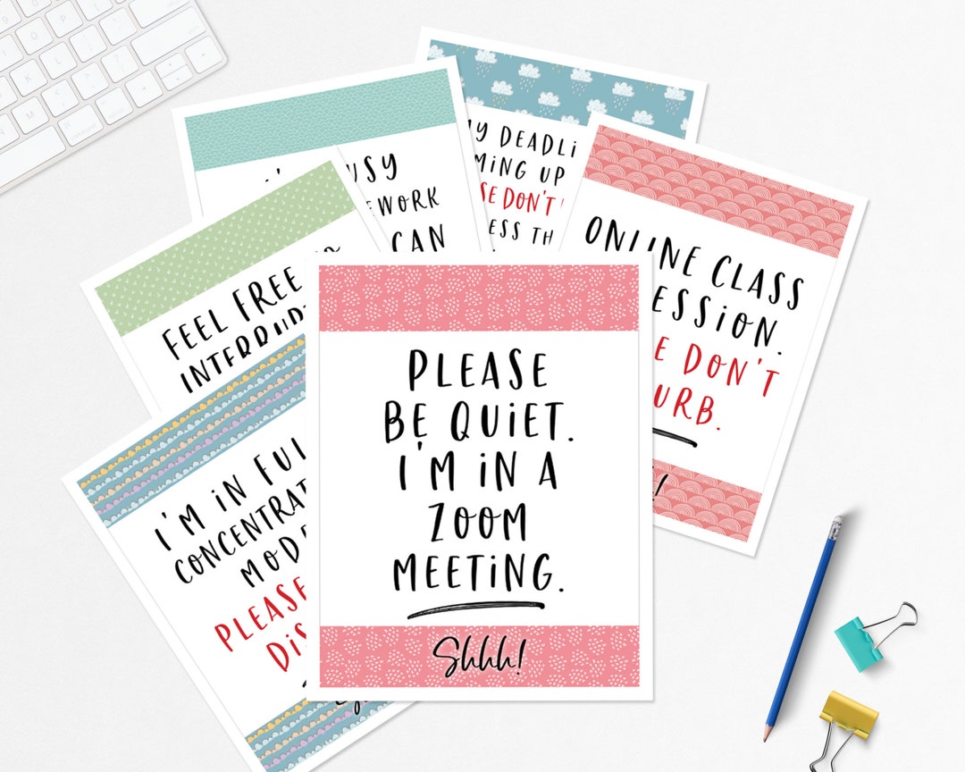 Do Not Disturb Signs / Printable Dorm Door Sign / Set of 6 / Students ...