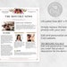 Fall Winter Newsletter Template One Page With Photos / Editable Office ...