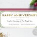 Happy Anniversary Gift Certificate Template / Elegant Aniversary Coupon ...
