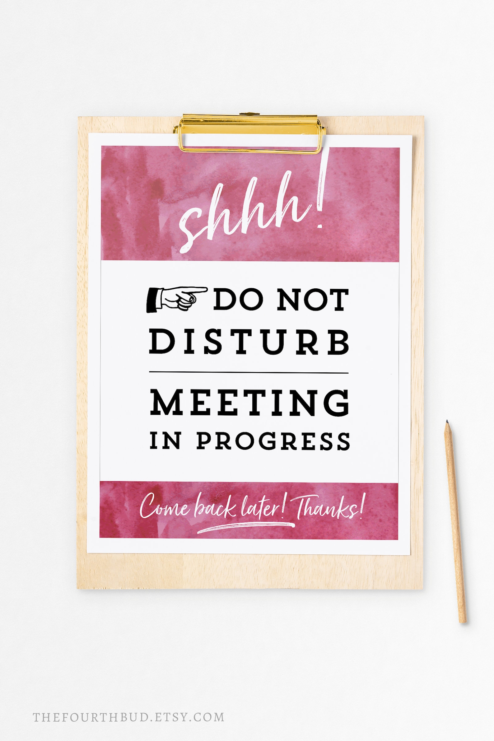 Set of 6 Printable Do Not Disturb Door Sign - Digital Download Work at ...
