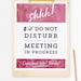 Do Not Disturb Door Sign Printable / Digital Download Work at Home Sign ...