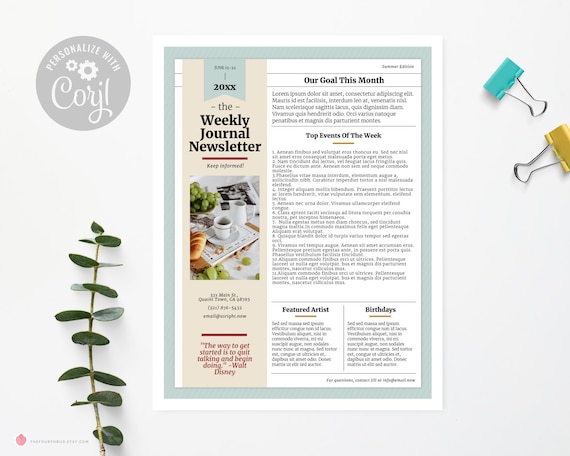 Family Reunion Newsletter