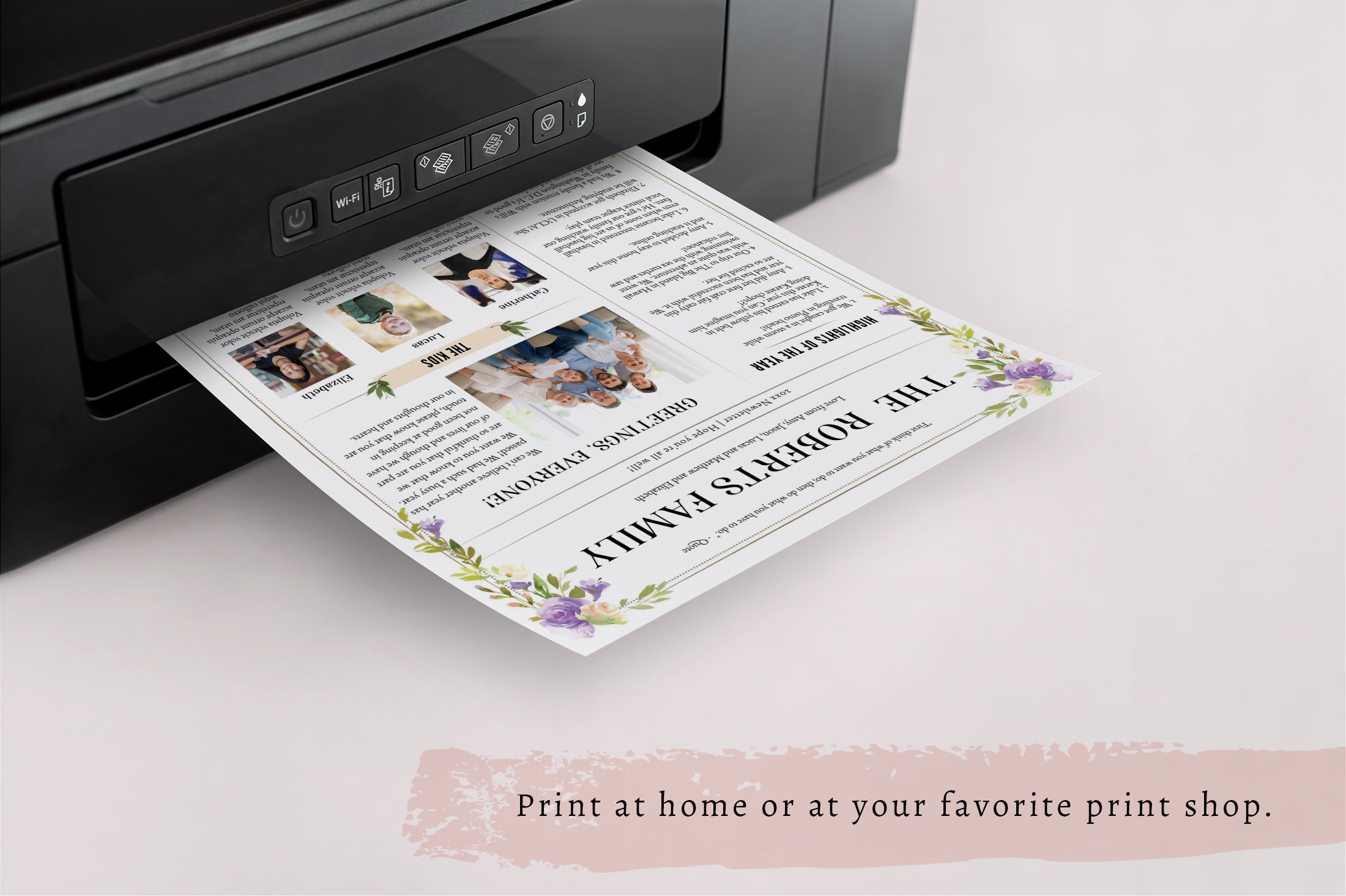 Floral Newsletter Template Bundle 12 Layouts / Editable - Etsy