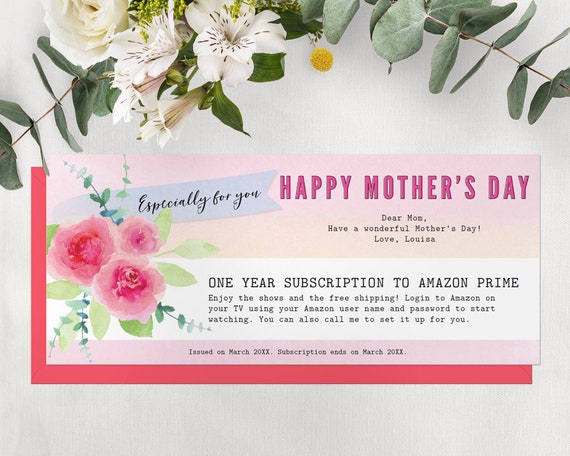 Paper Red Roses Editable Award for Mothers Day Digital Download ...