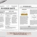 Editable Newsletter Template With Two Pages: Traditional Gazette ...