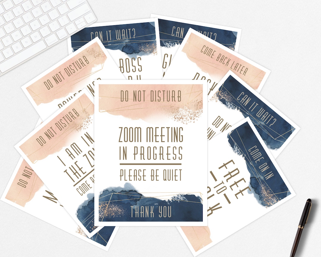 Set of 9 Printable Do Not Disturb Door Signs for the Girl Boss ...