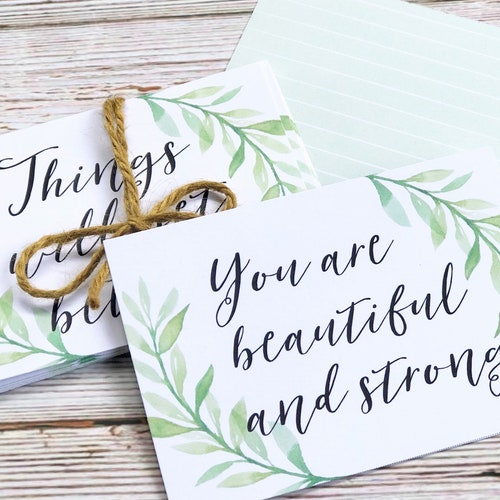 Printable Encouragement Cards Set - Etsy