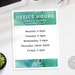 Office Hours Door Sign Printable Template / Editable Hours of Operation ...