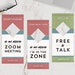 Zoom Sign Door Hangers Set of 10 / Printable Work at Home Door Hanger ...