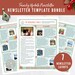 Family Christmas Newsletter Template Bundle With 7 Layouts - Editable ...