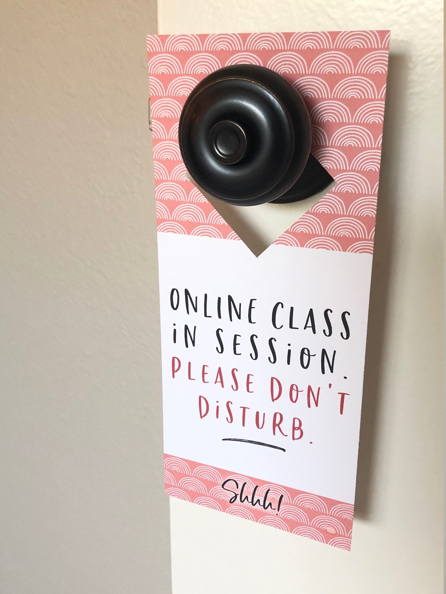 Do Not Disturb Door Hangers for Students / Printable Online - Etsy