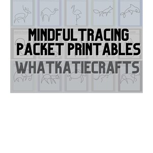 PRINTABLE PDF Mindful Tracing Exercises 15 Pages Easy - Etsy