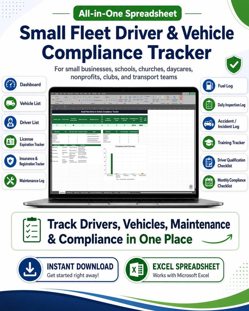 Fuel Log and Mileage Tracker Spreadsheet (digital Download) - Etsy ...
