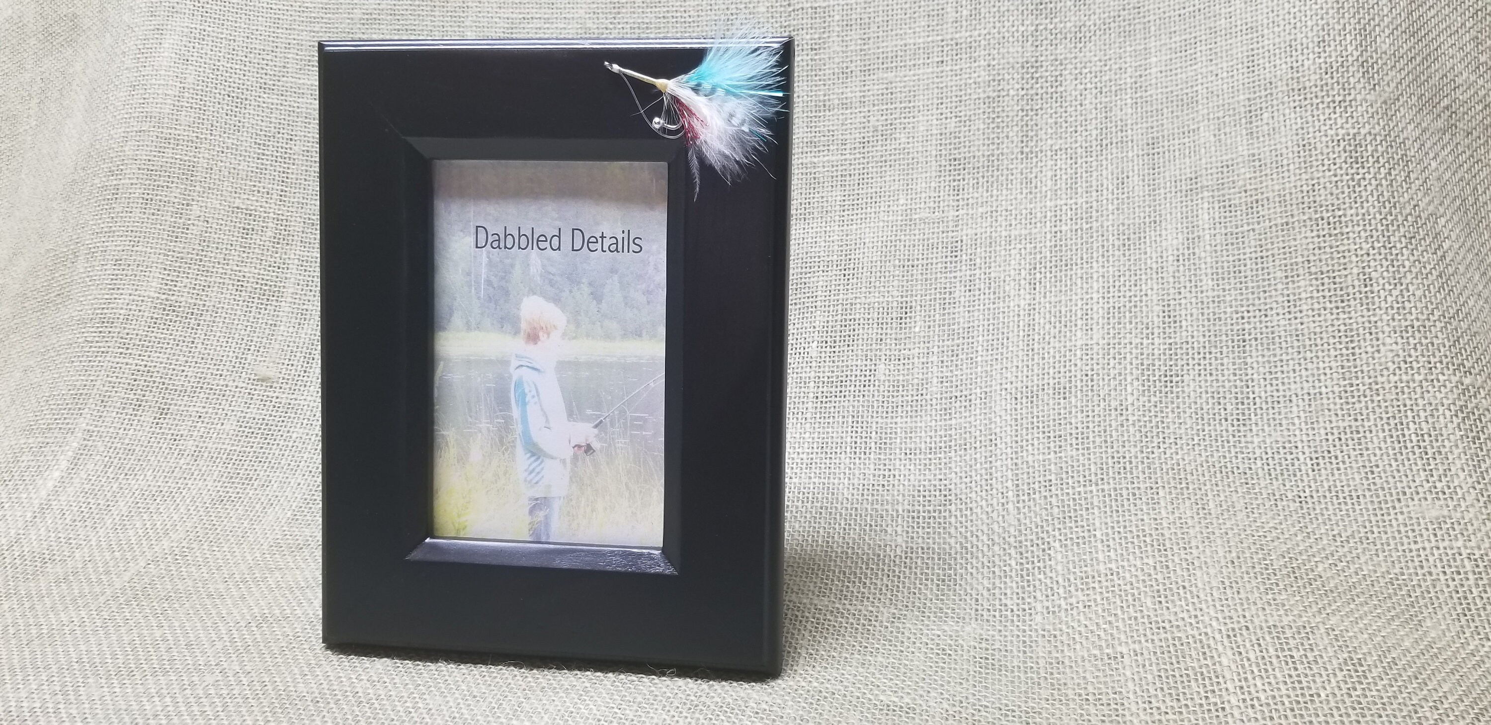 Fishing Picture Frame - Black Flat with Beveled Edges 4 x 6 - Fishing ...