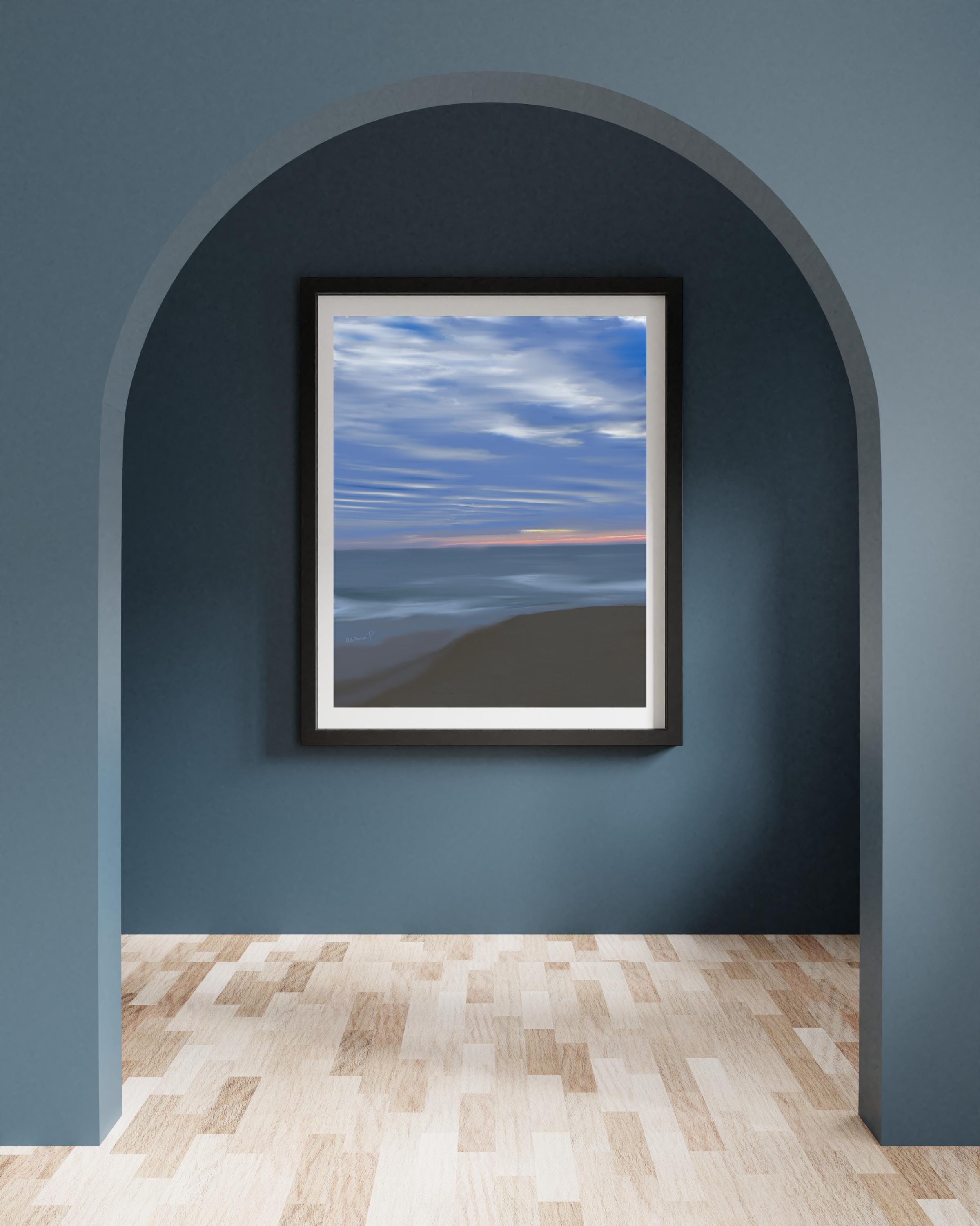 Digital Cotton Candy Seashore Print | Pastel Coastal Wall Art (digital ...