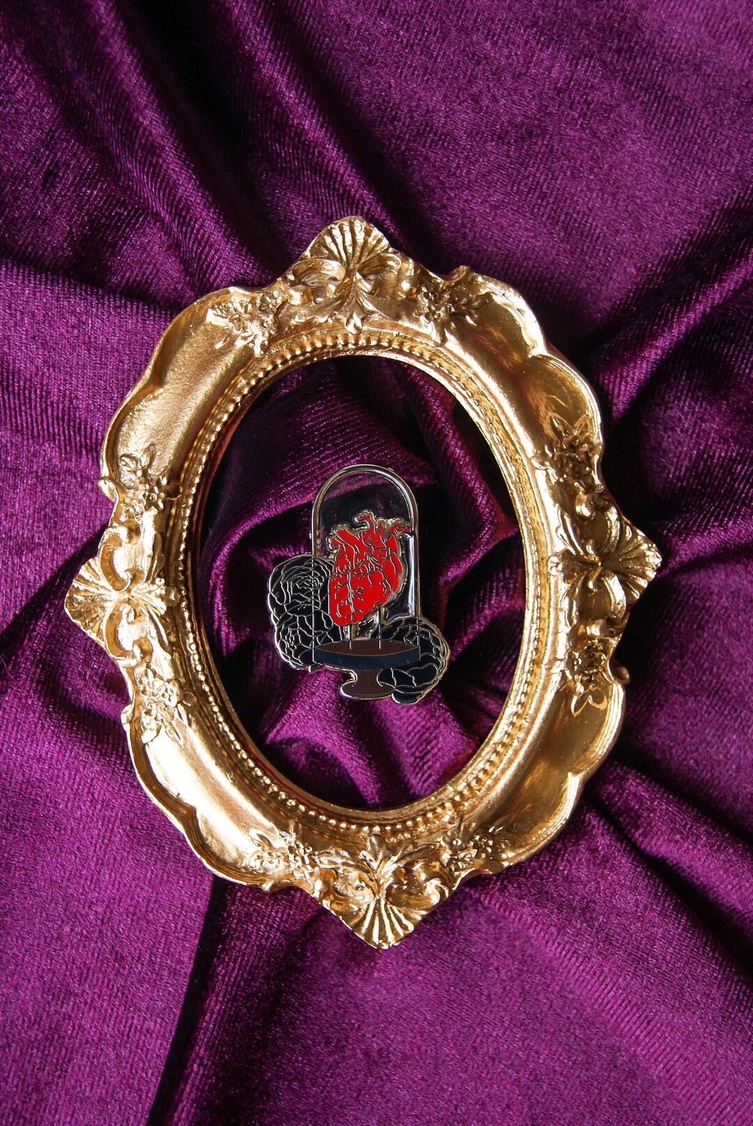 Anatomical Heart Enamel Pin From the Gothic Enamel Pins Collection - Etsy