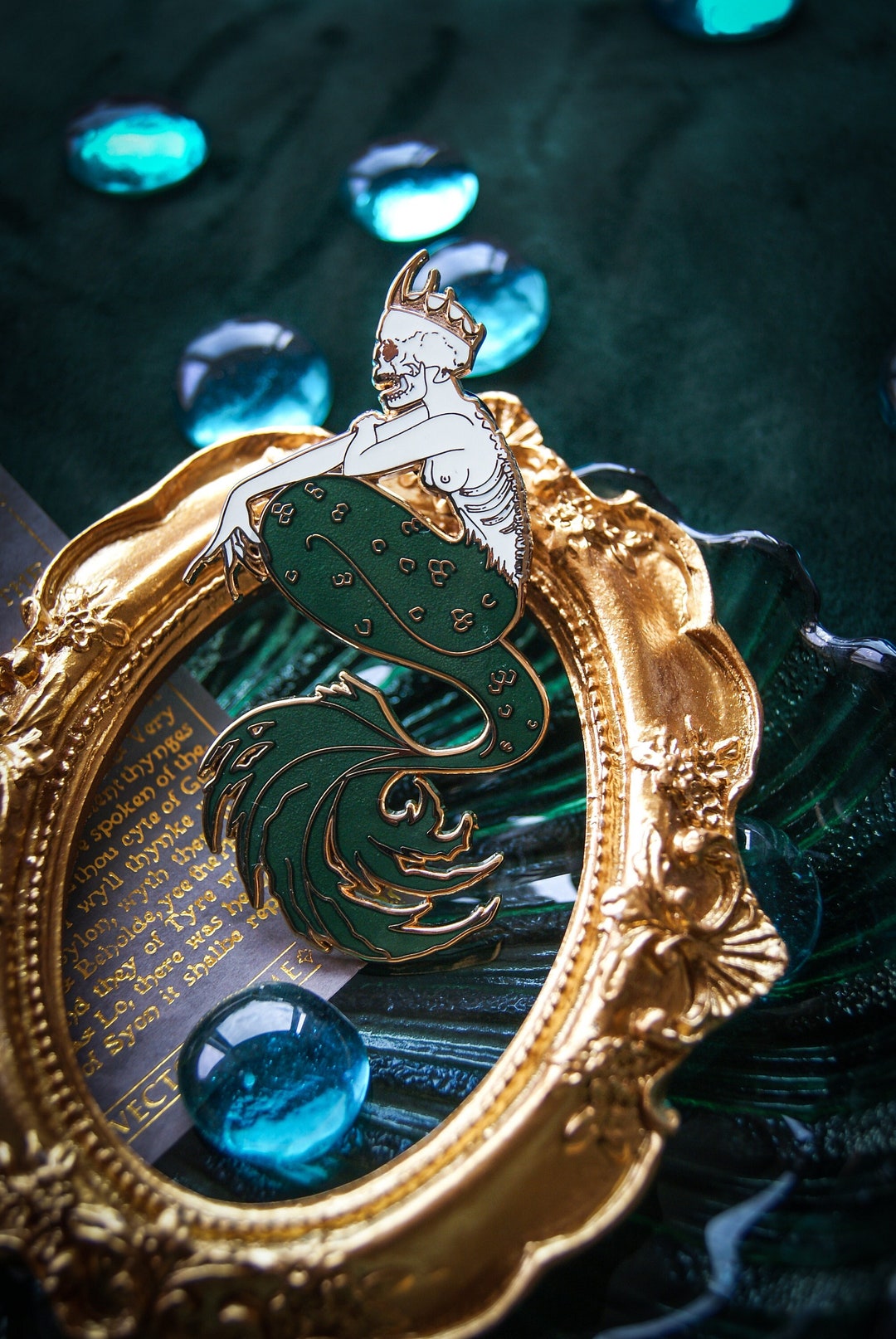 Siren Queen Mermaid Enamel Pin From Gothic Fantasy and Mythology Pins ...