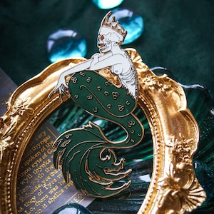 Siren Queen Mermaid Enamel Pin From Gothic Fantasy and Mythology Pins ...