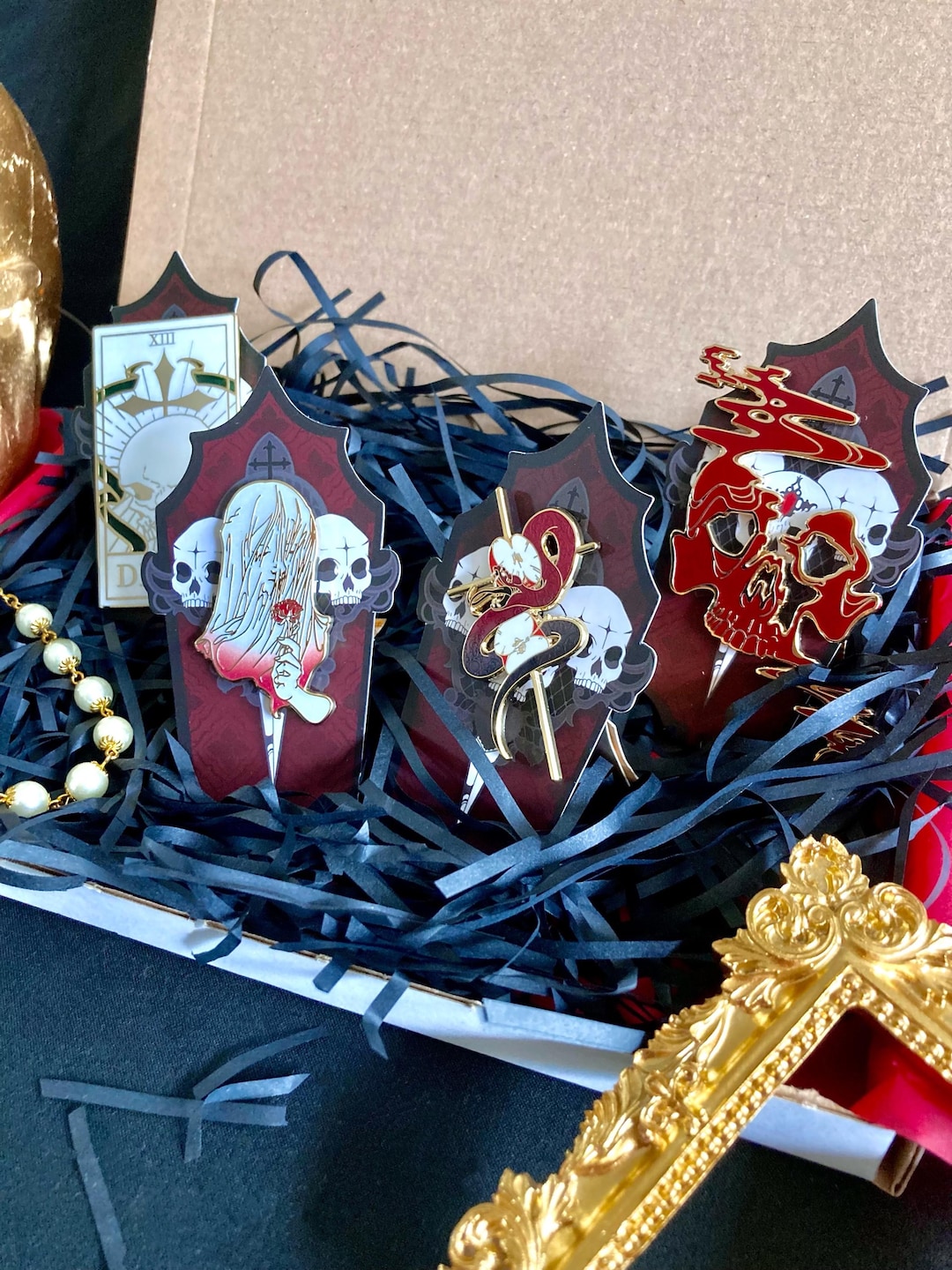 Gothic Mystery Box - Enamel Pins Gatcha Blind Box B Grade - Etsy