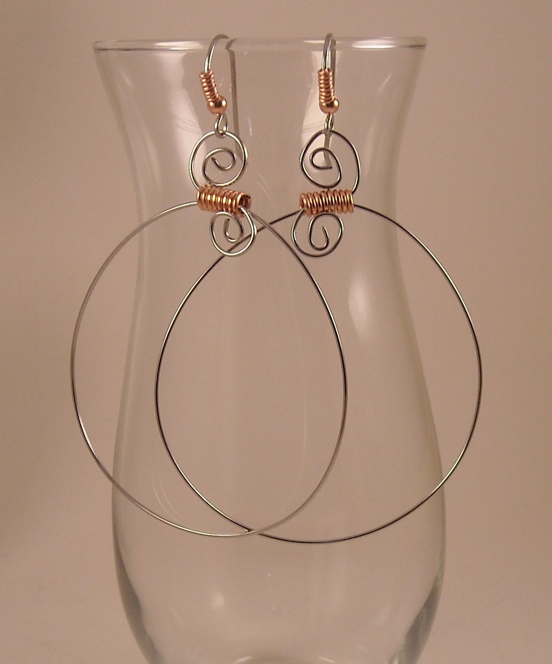 Large Free Formed Stainless Steel Hoops Natural Copper Coils - Etsy