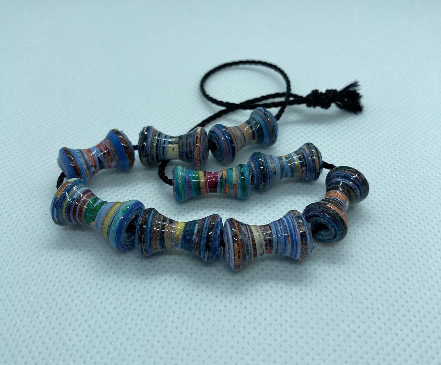 Hour Glass Shape Paper Beads | Handmade | Loose Beads | Jewelry Making ...